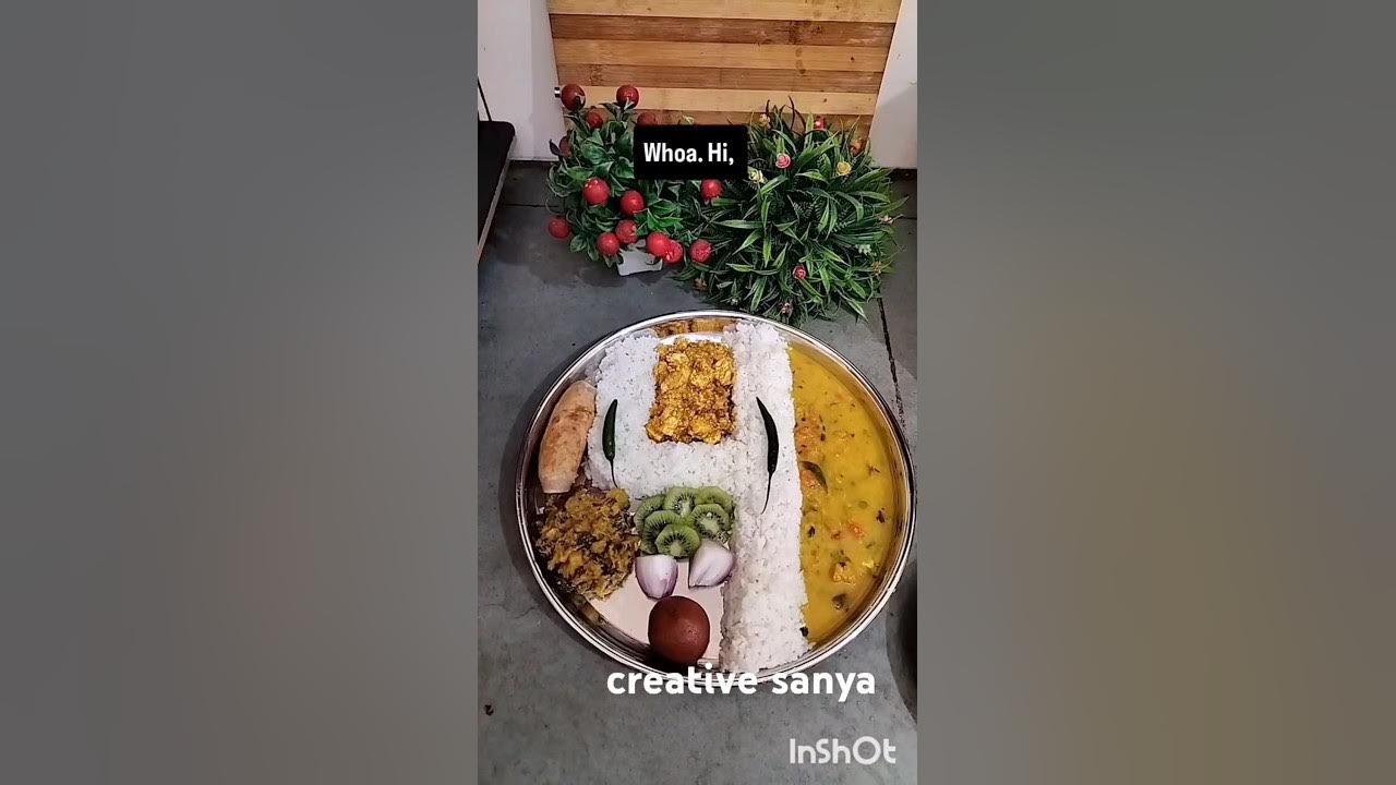 Today's bhojan thali 😋👌😋 dalchawal & sabji # youtubeshort - YouTube