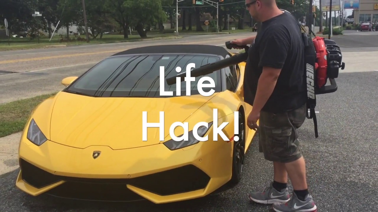 Life Hack: How to Get a Spot Free Finish on a Lamborghini, Works on ...