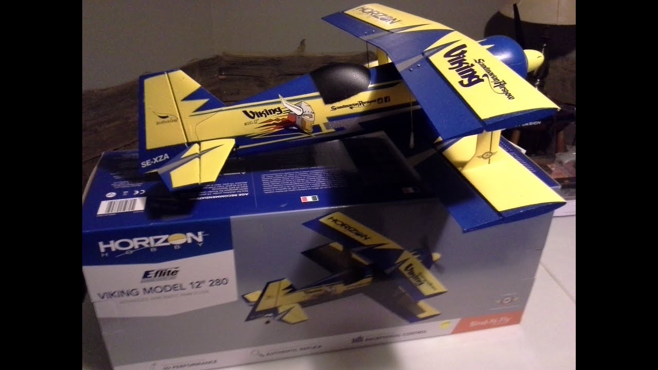 Eflite Viking Model 12 280 Unboxing & First Thoughts - YouTube