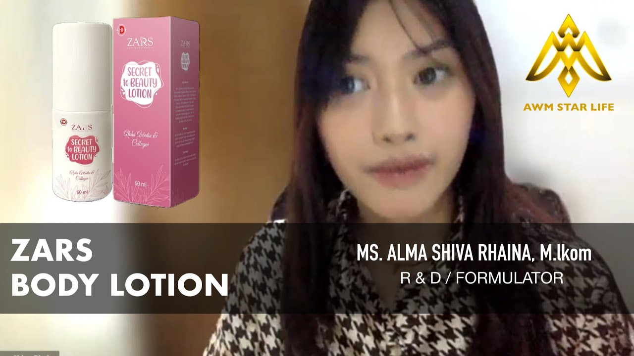 TRAINING PRODUK : ZARS BODY LOTION - YouTube