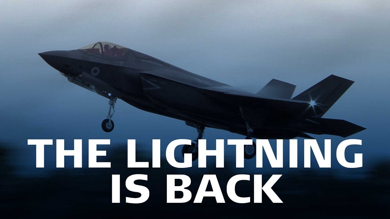 RAF F-35B Lightning II Arrives in the UK for the first time - YouTube
