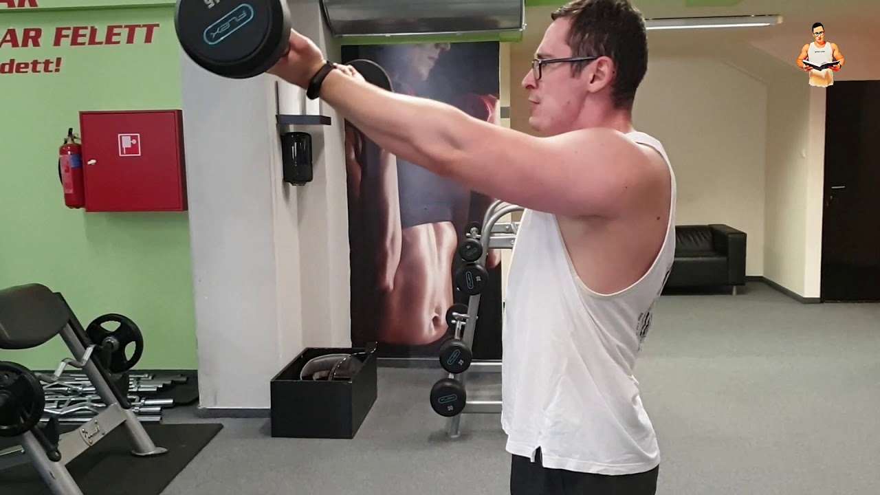 Barbell front raise with palms up - YouTube
