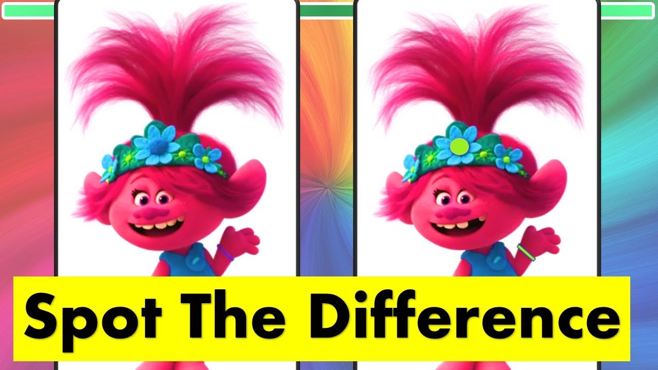 Spot the difference | Trolls - YouTube