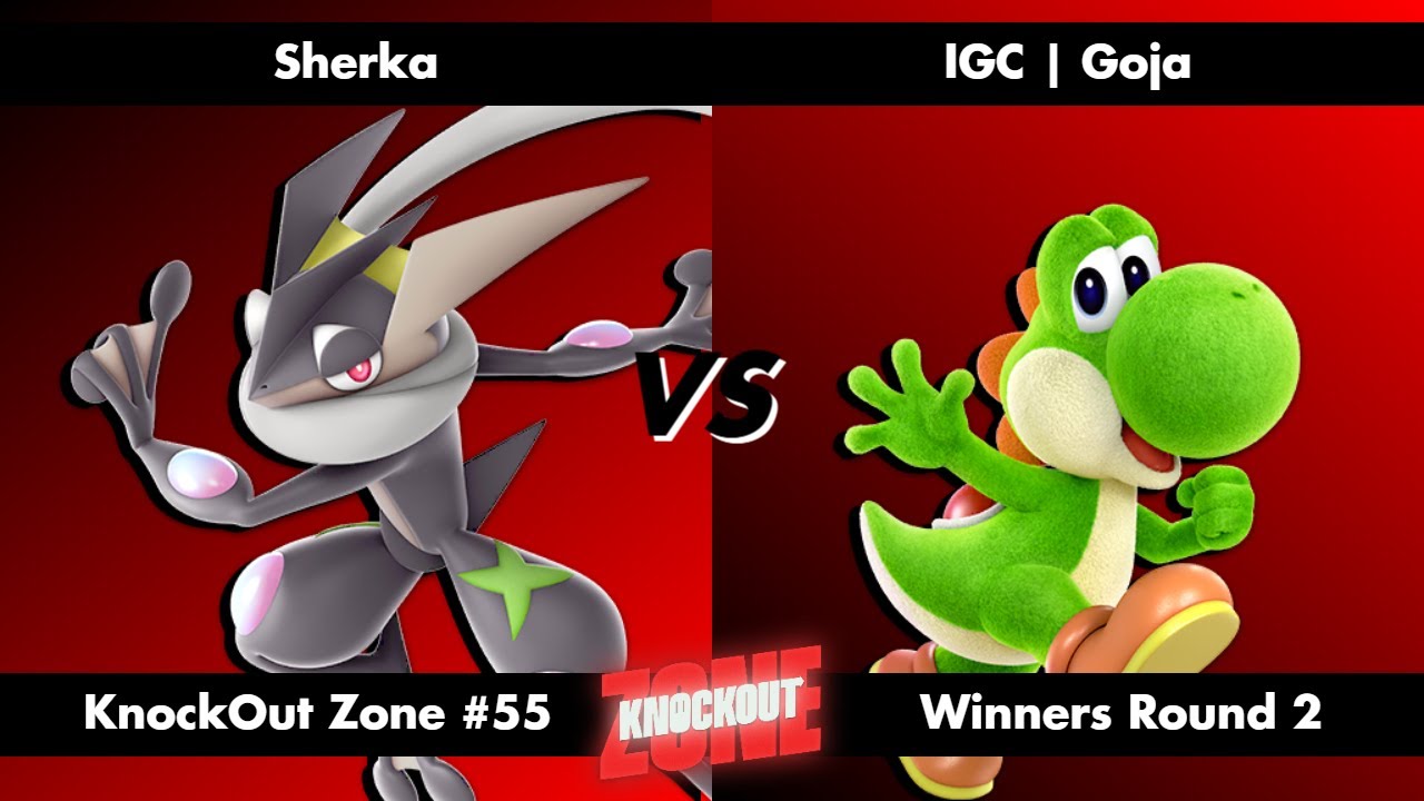 KnockOut Zone #55 - SSBU Winners Round 2 - Sherka (Greninja) vs Goja ...