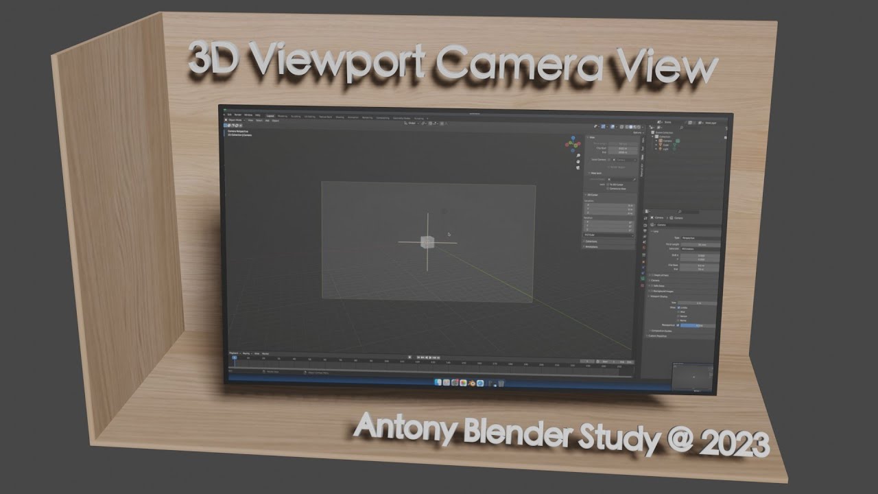 3D Viewport Camera View [Antony Blender Study][功能介紹] - YouTube