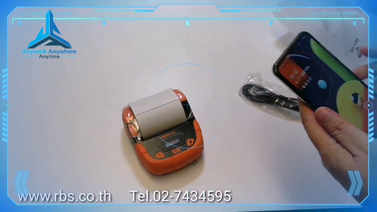 Review การใช้งานเครื่องพิมพ์ใบเสร็จพกพา (Mobile printer) Rongta RPP320 ...