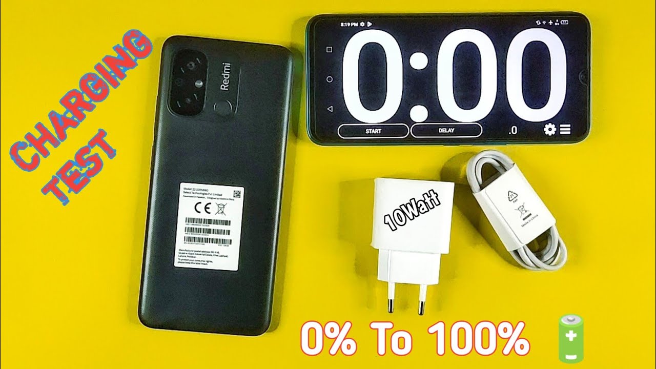 Xiaomi Redmi 12C | Charging Test 🔋| 0% To 100% Complete Charged ...