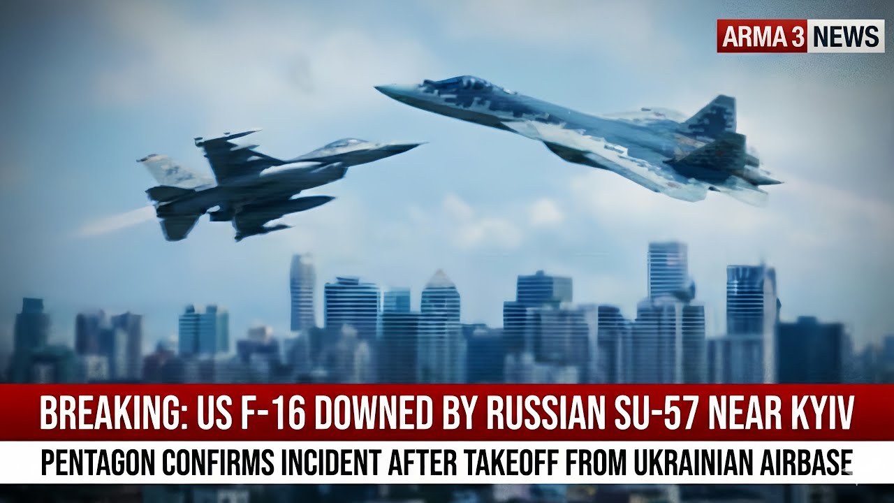 World Shocked! First Combat Clash Between US F-16 and Russian SU-57 ...