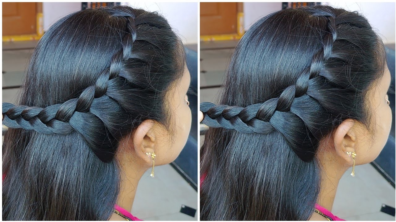 Simple Unique Hairstyle for girls_ Easy Amazing Bridal Hairstyle For ...