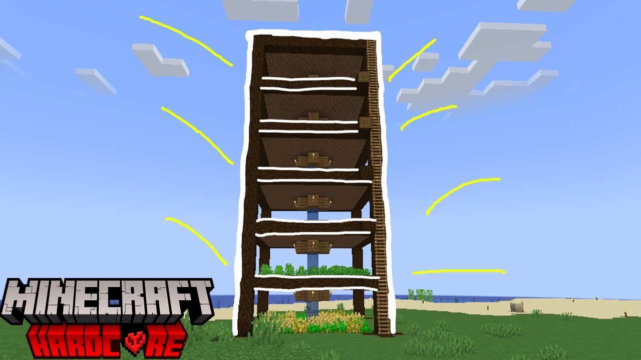 I made a Super Farm in Minecraft Hardcore! - YouTube