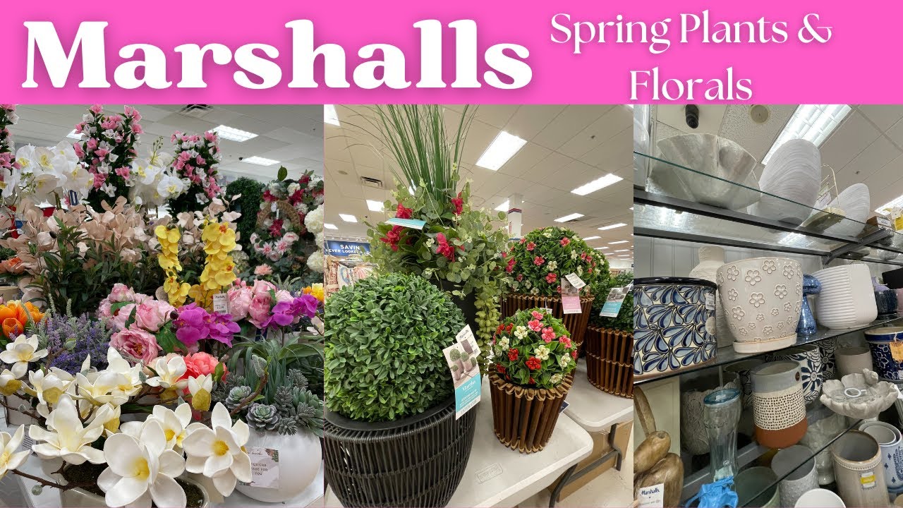 SHOP SPRING TRENDS AT MARSHALLS | FLORALS, PLANTS, & PLANTERS 2025! 🌸🌿 ...