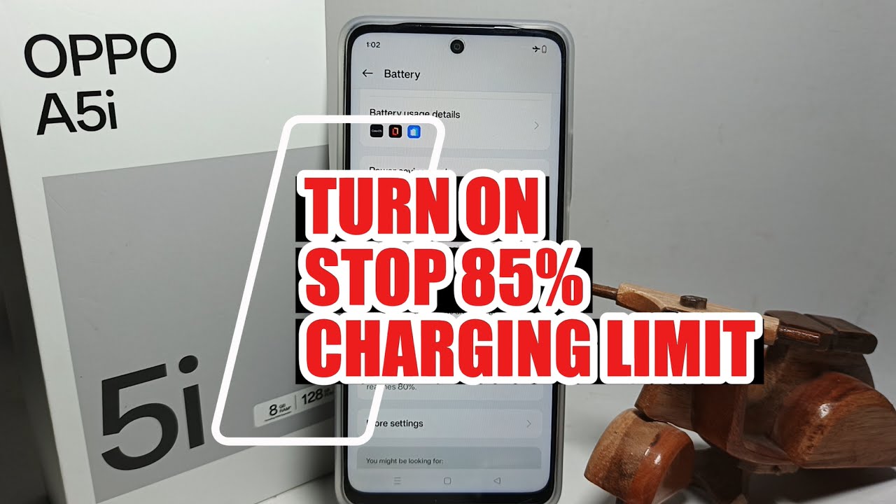 How To Turn On Stop 85 Charging Limit On Oppo A5i - YouTube