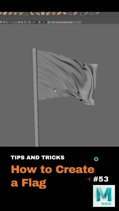 Create a Realistic Flag with nCloth in Maya 🚩 | #nCloth #MayaTutorial #ClothSimulation - YouTube