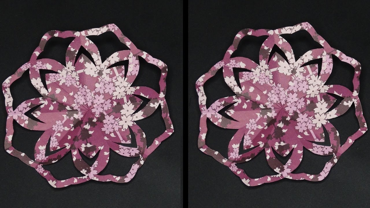 DIY | How to Make an Easy Paper Cutting Flower | Beautiful Papercraft ...