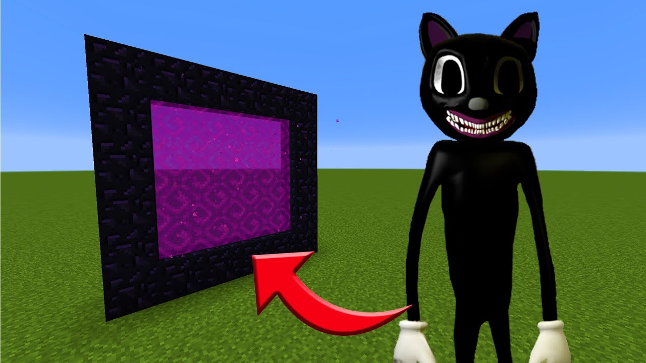 How To Make A Portal To Cartoon Cat Dimension In Minecraft! - YouTube