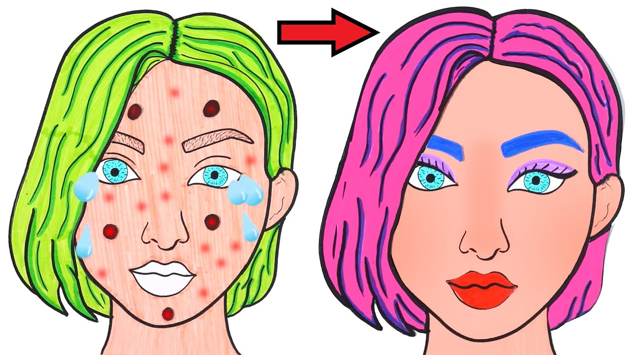 DIY paper Makeup kit / handmade paper makeup kit / easy to Makeup ...