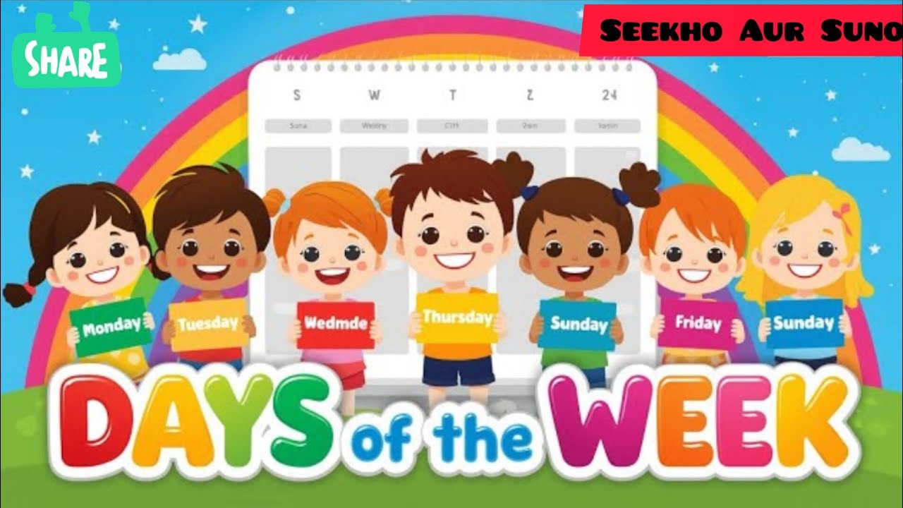 Days of the Week – Kids Rhyming Poem | Week Poem| Kids Rhymes| Kids ...
