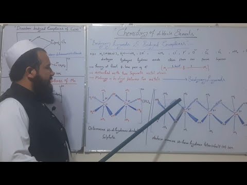 Chemistry of d-block elements, Lec-14 {Bridging ligands & Bridge ...