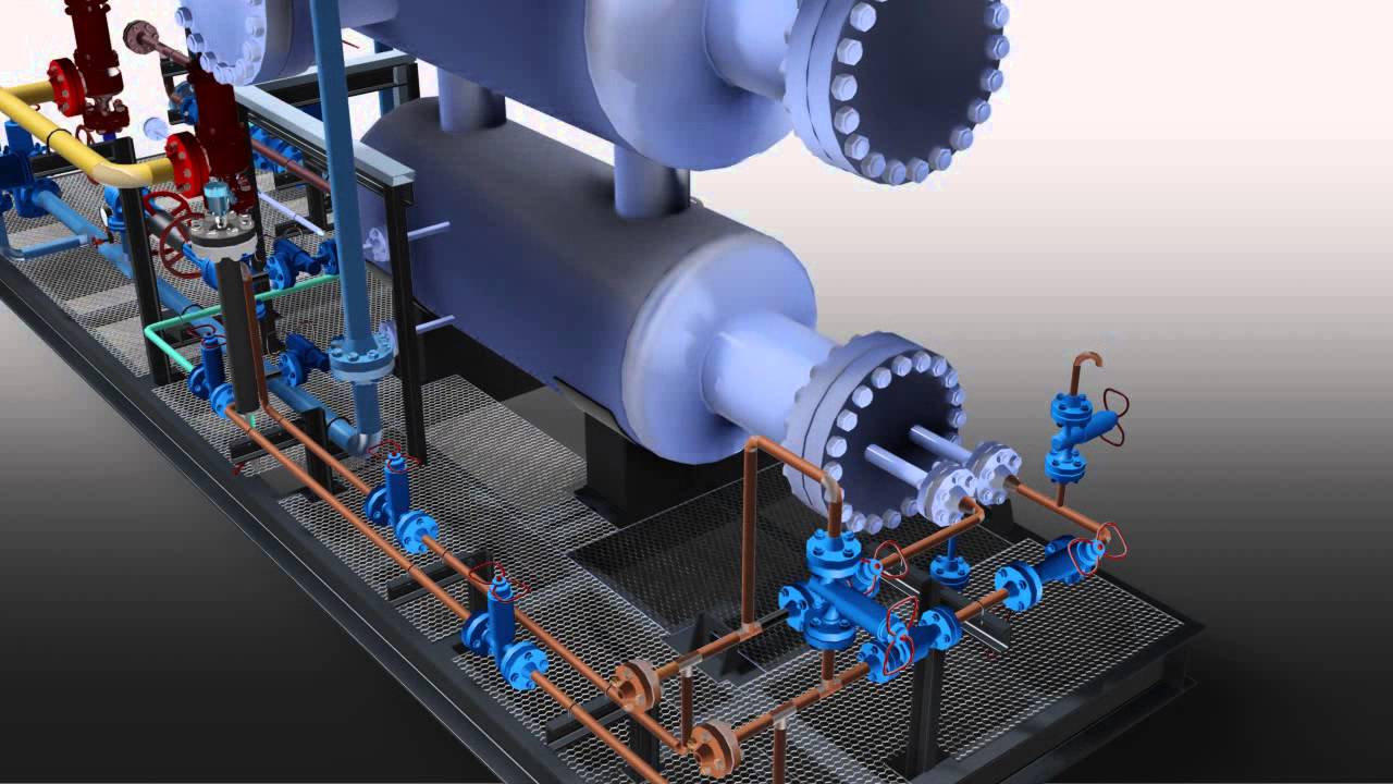 Piping arrangement of the first stage separator - YouTube