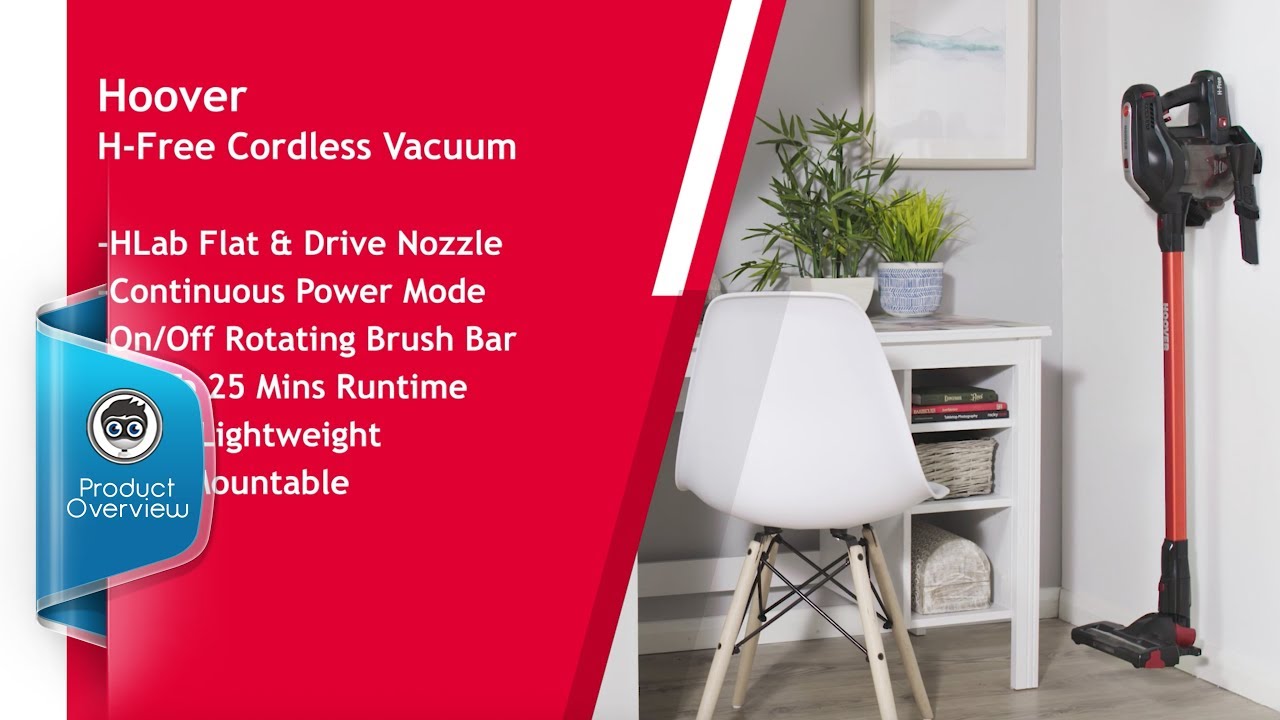 Hoover H-Free Cordless Vacuum Product Overview - YouTube