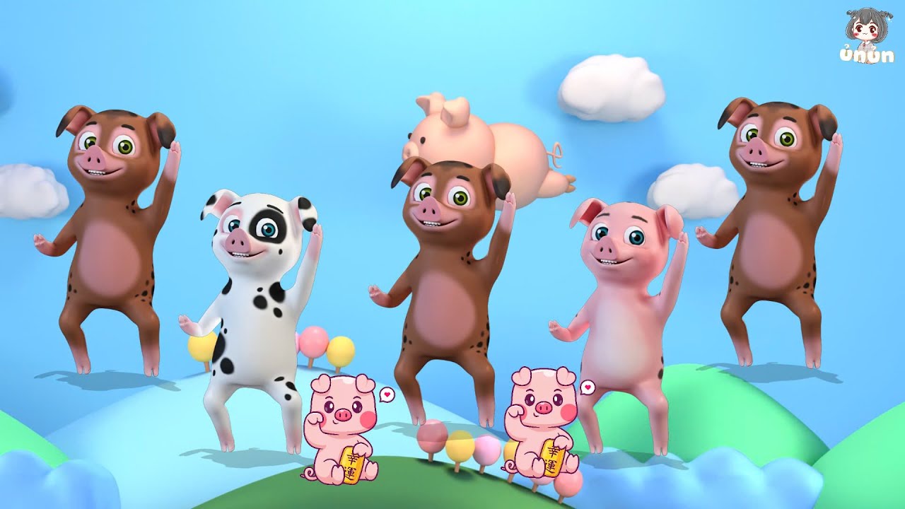Heo Con Ham Ăn Nhảy Cha Cha Cha Vui Nhộn - Đàn Heo Con - Nhạc Heo Nhảy ...