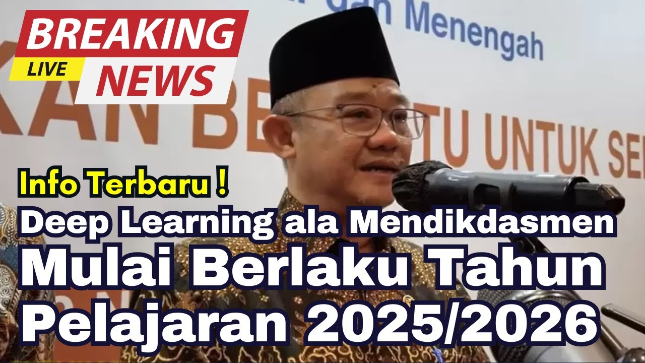 Penjelasan Lengkap Deep Learning dari Menteri Pendidikan - YouTube