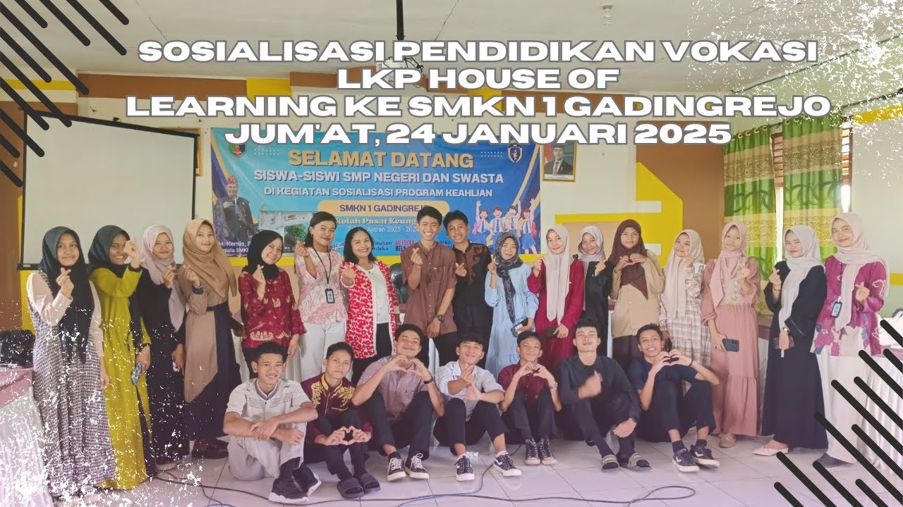 Sosialisasi Pendidikan Vokasi LKP House of Learning ke SMKN 1 ...