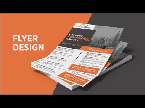 flyer design illustrator - YouTube
