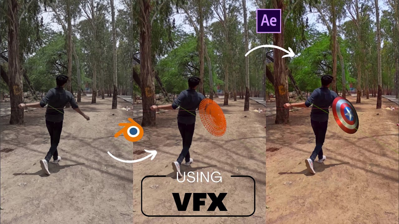 How to create Captain America Shield VFX Using Blender & After Effects ...