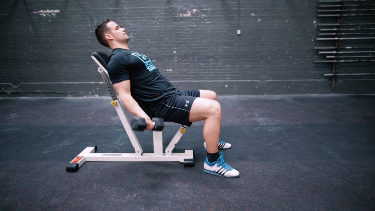 DB Incline supinated curl - YouTube