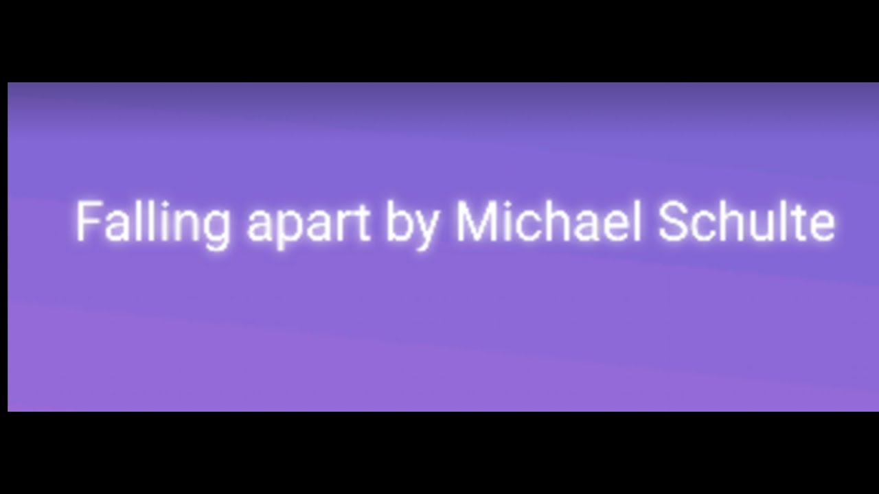 Falling apart-Michael Schulte (lyrics) - YouTube