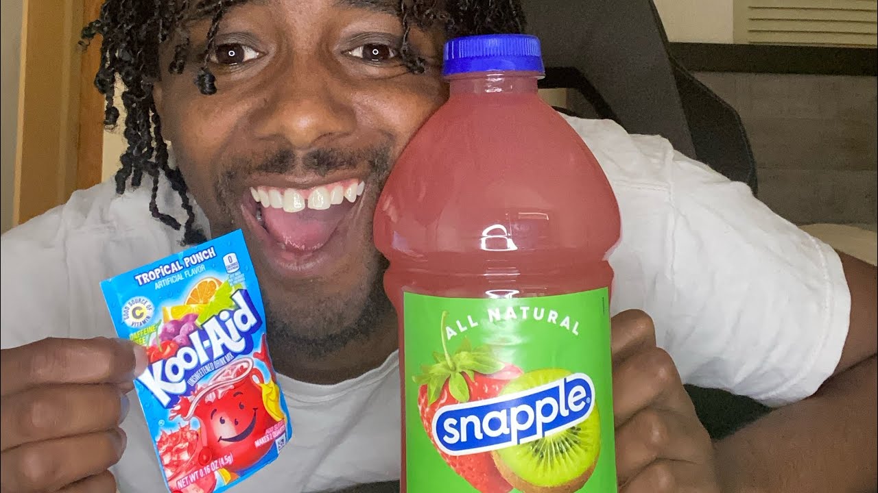 Mixing The Tropical Punch Kool-Aid With The Kiwi Strawberry Snapple! - YouTube
