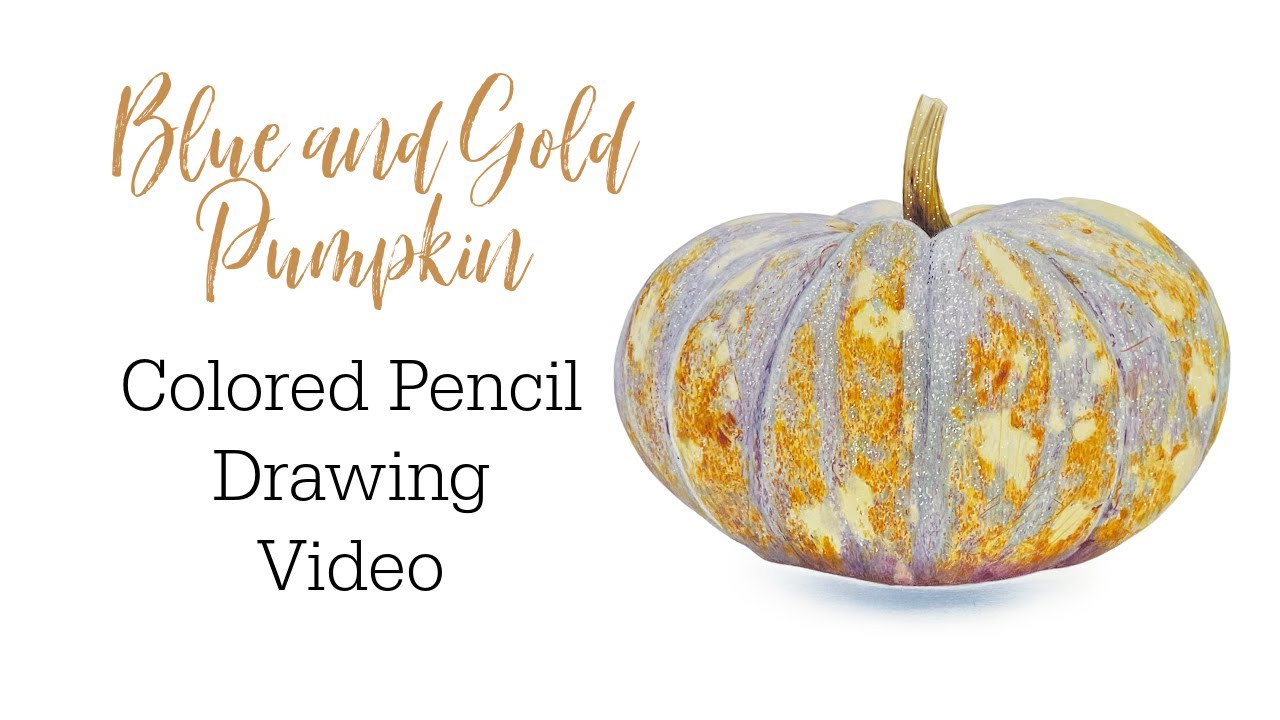 Drawing a Pumpkin using Colored Pencils - YouTube
