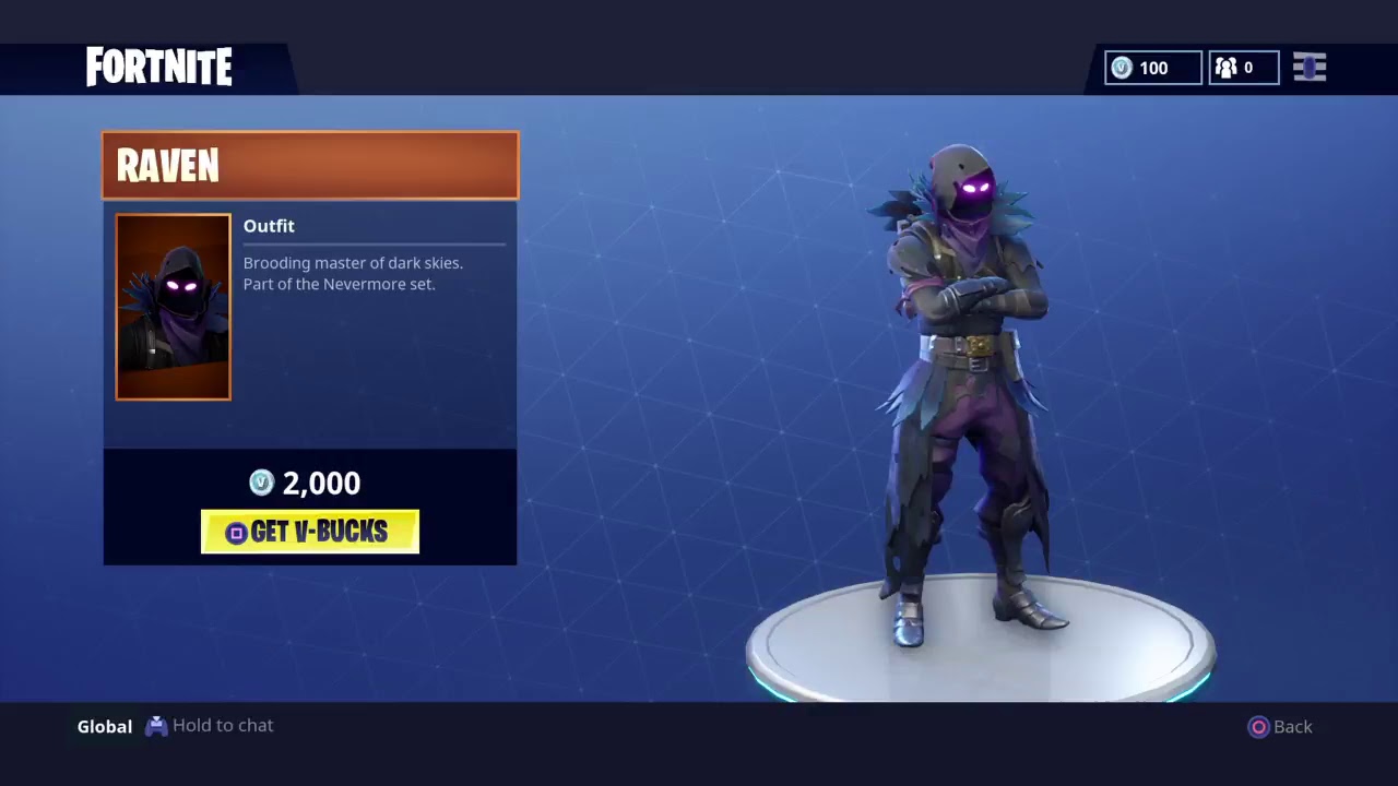 THE NEW RAVEN SKIN ON FORTNITE!!!!!!!!!!!!!!!-_- - YouTube