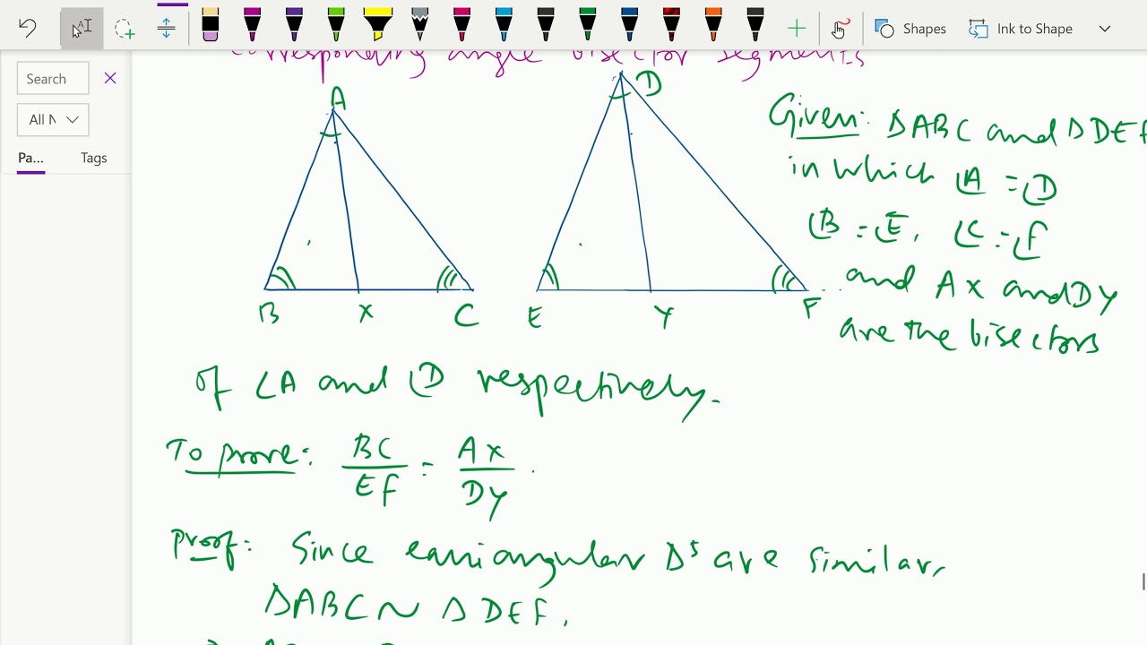 Euclid geometry : - ( Theorems on similarity of two triangles ) - 91 ...
