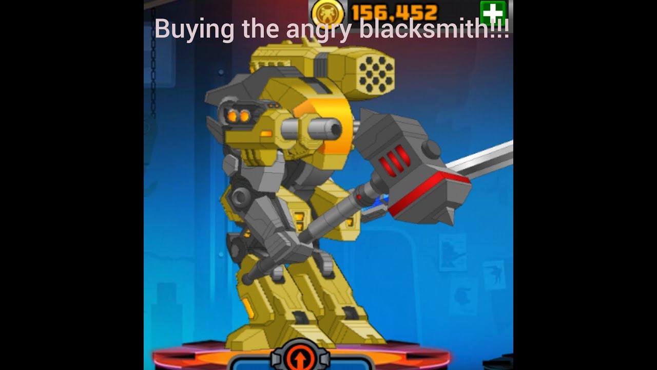 BUYING THE ANGRY BLACKSMITH!!! - super mechs (7) - YouTube