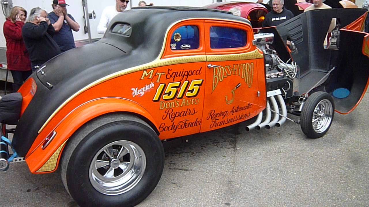 33 Willys boss hydro Blown Hemi Gasser - YouTube