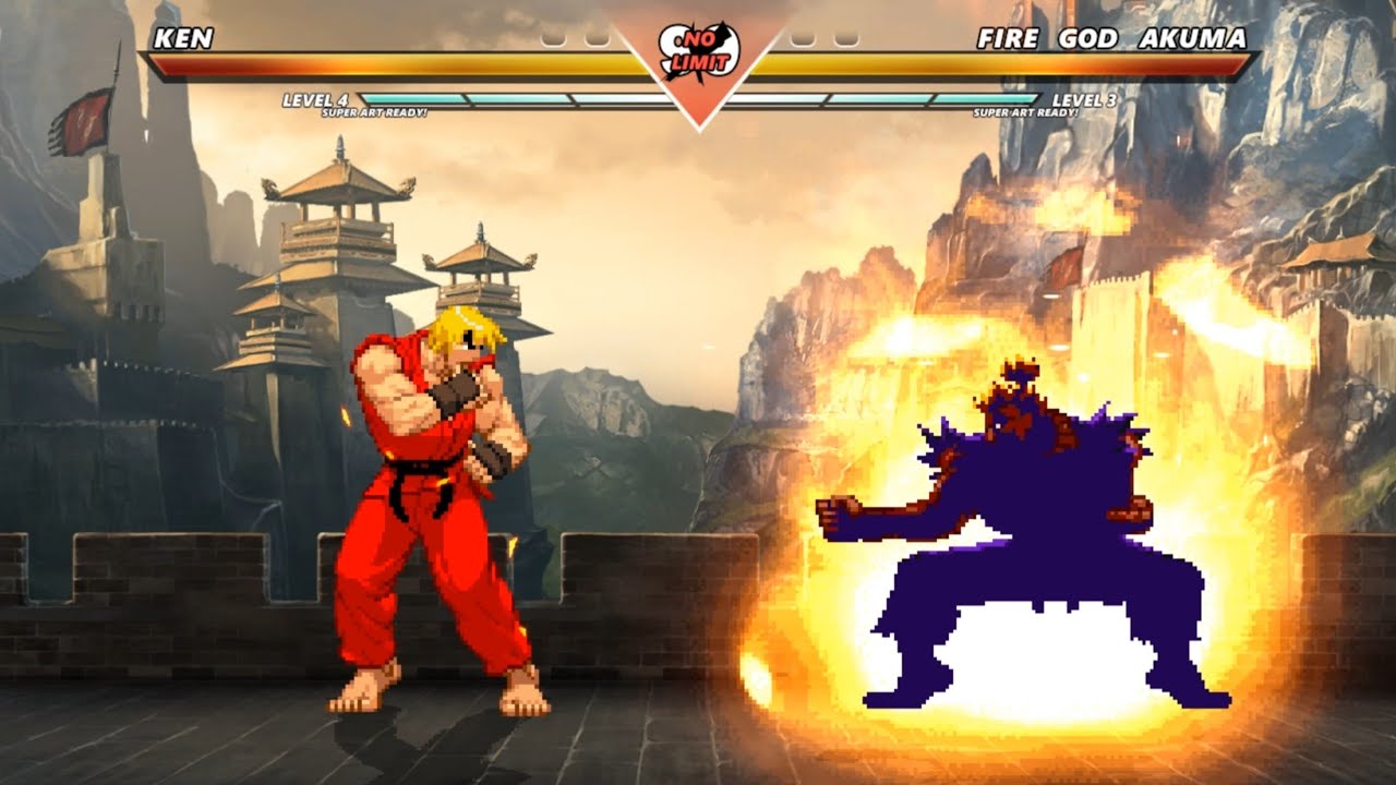 FIRE KEN vs FIRE GOD AKUMA - The most epic fight ever made 🔥 - YouTube