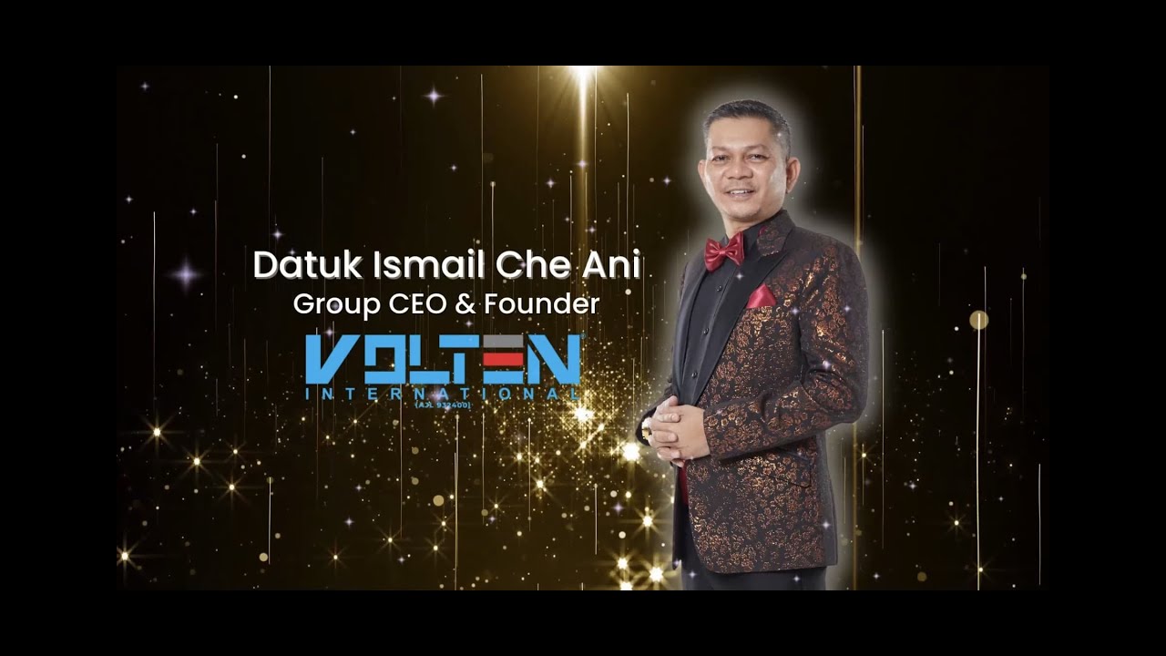 Video Pesona Datuk Ismail Che Ani, Founder & President Volten ...