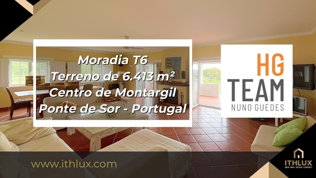 ITH3483 Moradia T6, Lote de 6.413 m², Piscina, Centro de Montargil ...