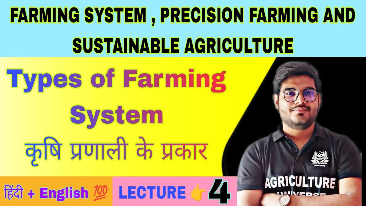 types of farming system || farming system, precision farming and ...