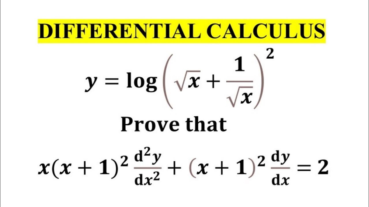If Y log root X 1 root X 2 Then Prove That X x 1 2 D2y dx2 x 1 2 If Y log root X 1 root X 2 Then Prove That X x 1 2 D2y dx2 x 1 2