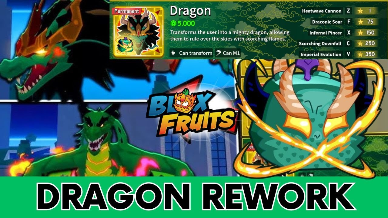 NOVA DRAGON REWORK E GÁS NO BLOX FRUITS UPDATE 24 AGORA! - YouTube