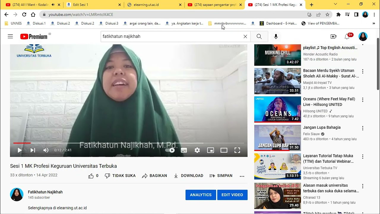 embed youtube ke elearning UT (universitas terbuka) - YouTube