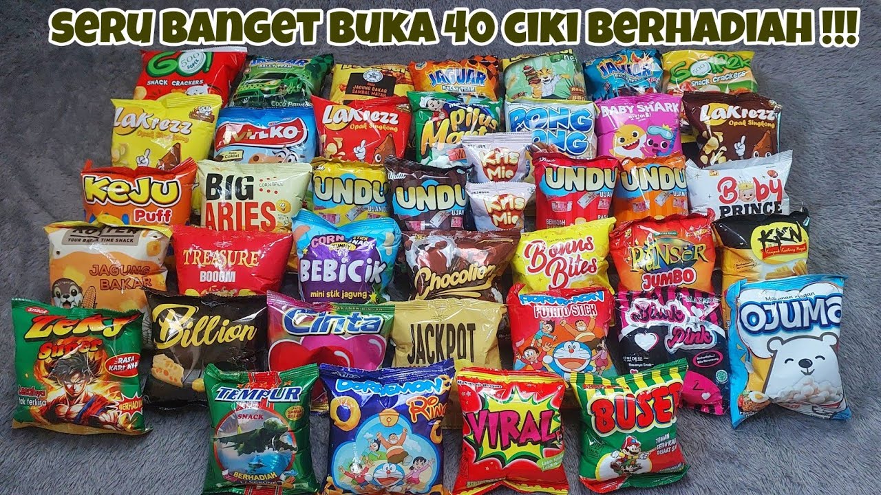 WOW MANTAP RAME BUKA 40 MACAM CIKI BERHADIAH SUPER SERU - YouTube
