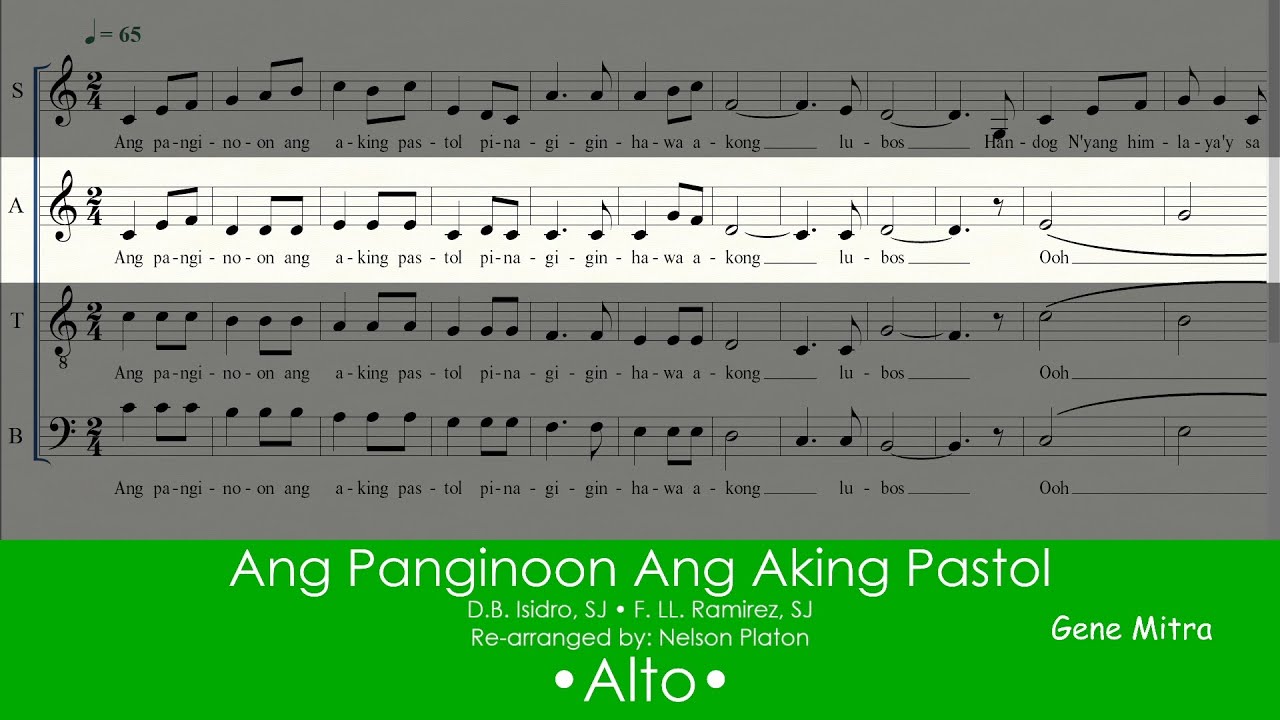 Ang Panginoon Ang Aking Pastol • Alto - YouTube