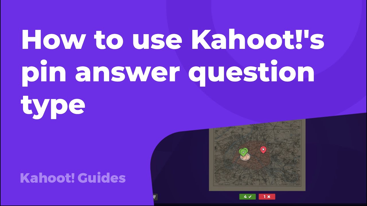 How to use Kahoot!'s pin answer question type - YouTube