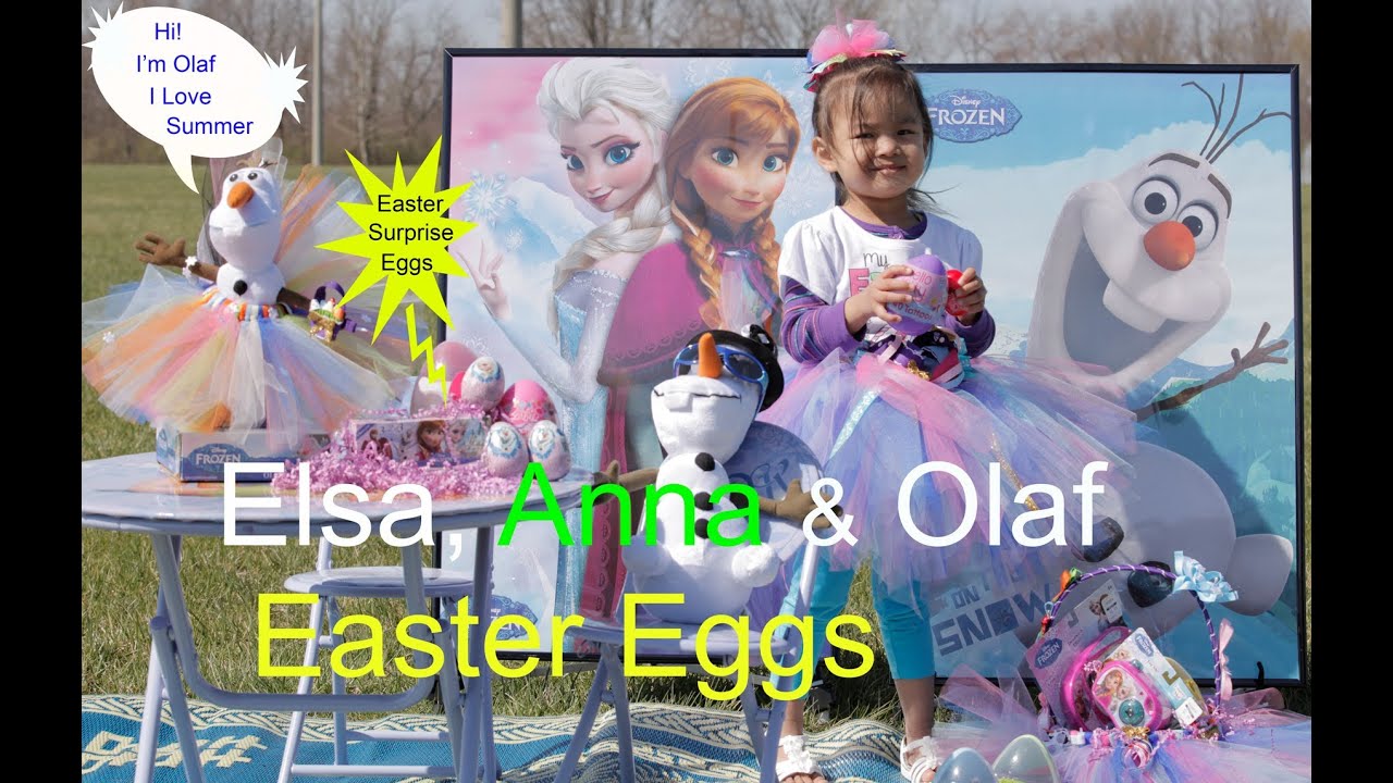 Frozen Elsa Anna Olaf Easter Eggs | Angie Gigi Frozen 21 Easter Eggs ...