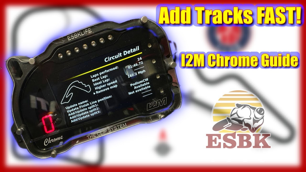 Master Your I2M Chrome TFT Display: Adding Tracks While at the Track ...