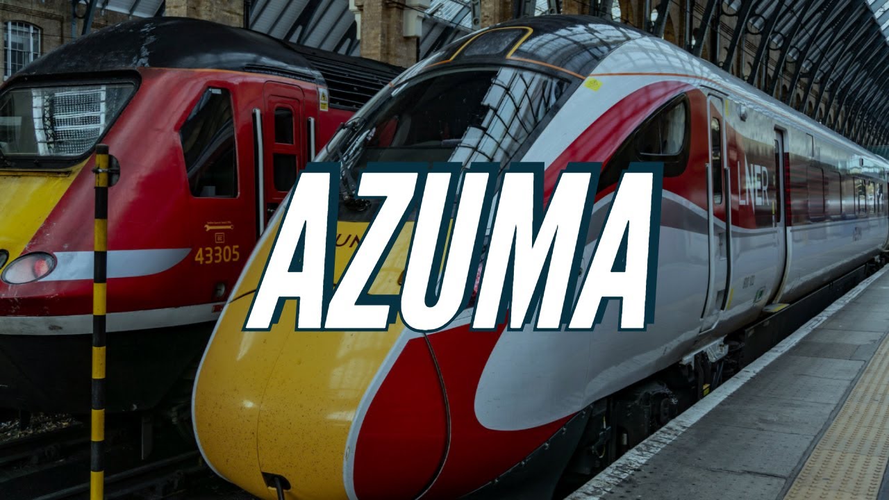 Virgin LNER Azuma Train departing London's Kings Cross St Pancras next ...